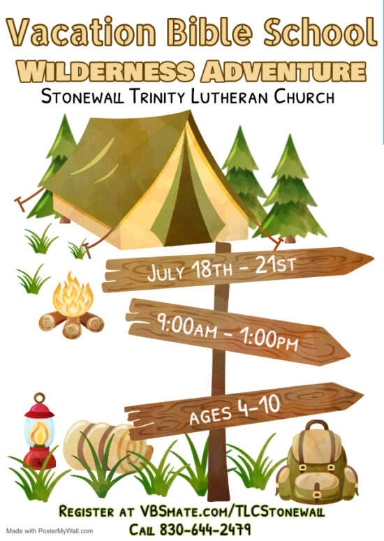 Vacation Bible School 2023 - Trinity Lutheran Stonewall